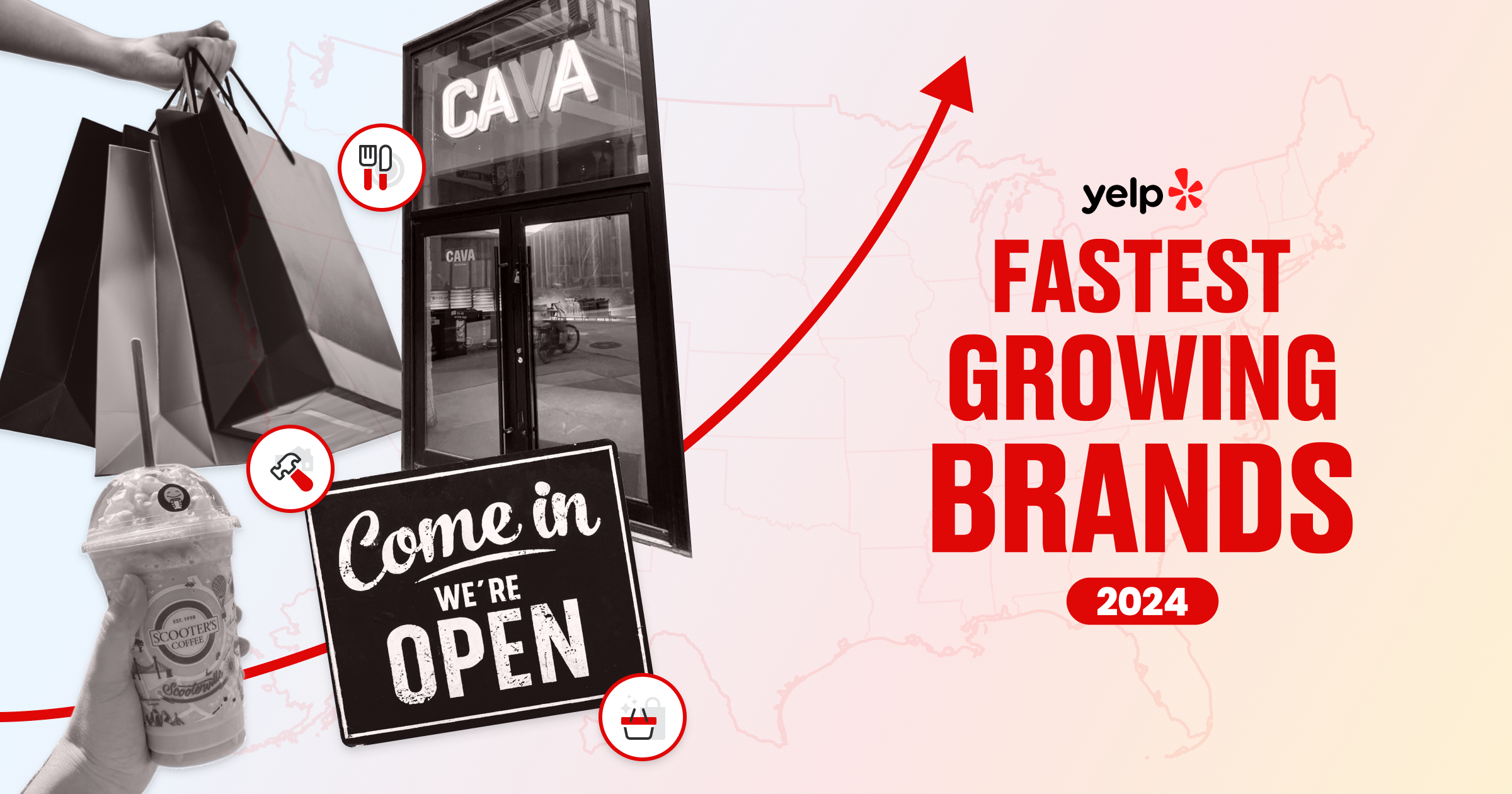 Yelp Data Reveals the Top 50 Fastest Growing Brands